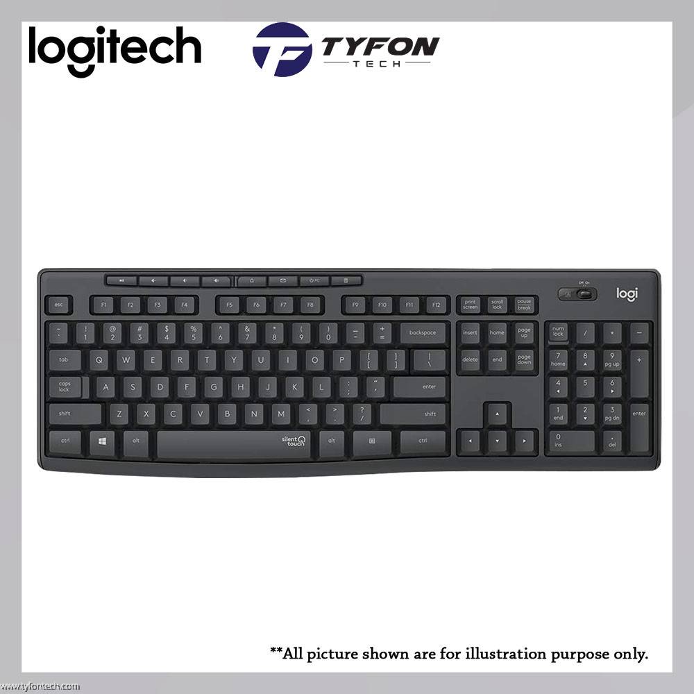 Logitech Mk295 Silent Wireless Combo Keyboard Mouse Set