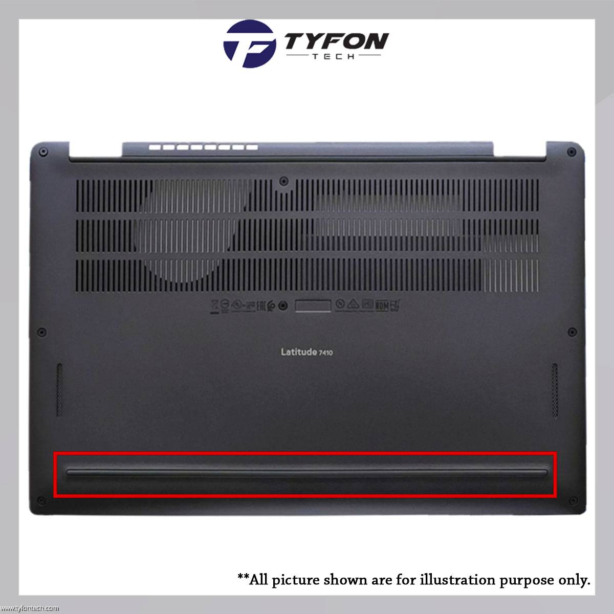 Dell Latitude 7410 Laptop Replacement Rubber Foot Feet Bottom Base ...