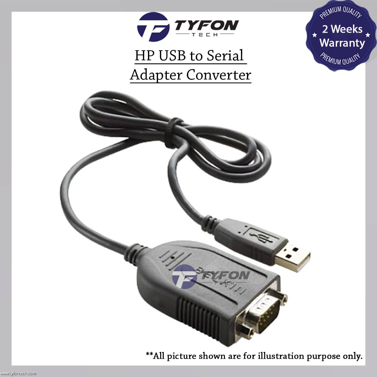 HP Belkin USB to Serial Converter USB Type A Male to RS232 DB-9 Female ...