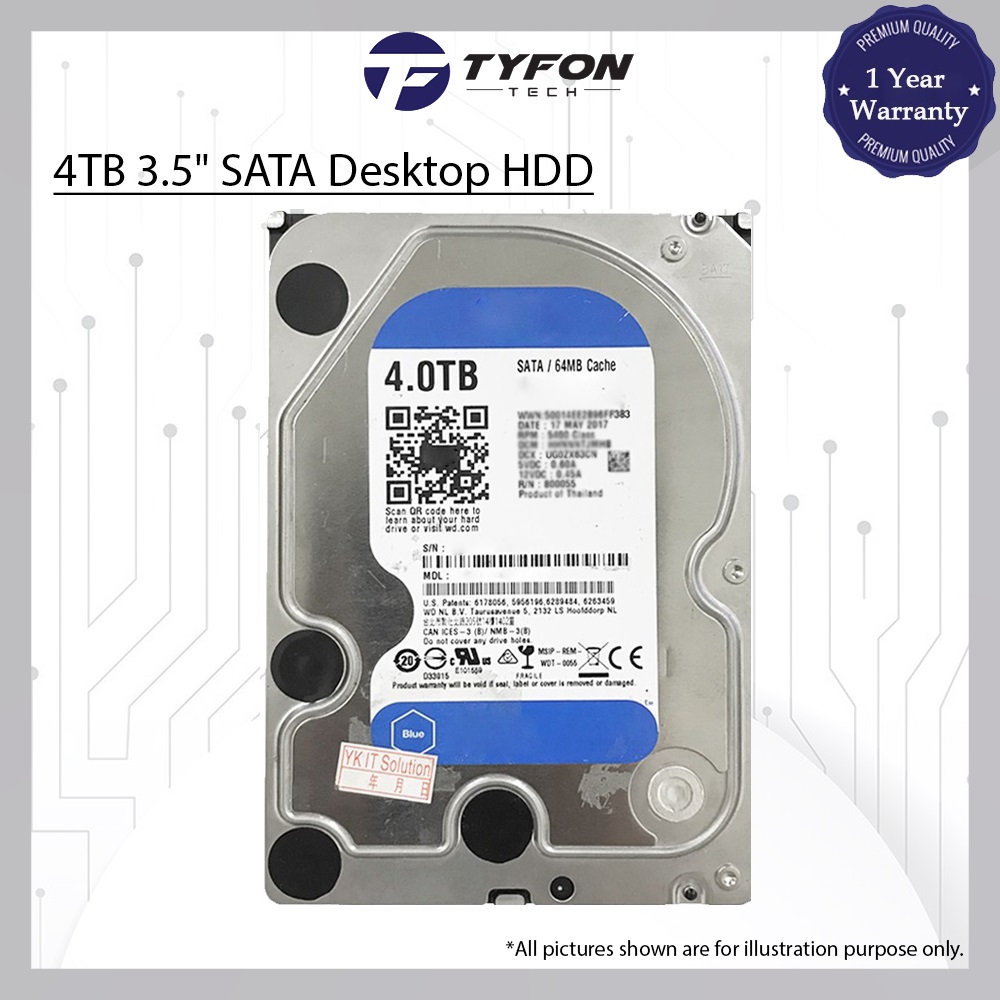 Mix Branded 4TB 3.5" SATA Desktop PC Computer Hard Disk Drive HDD ...