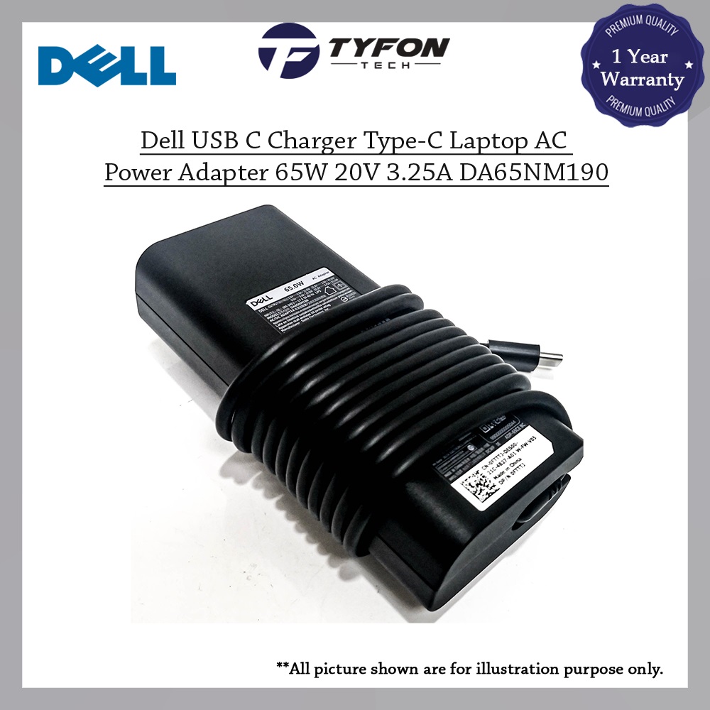 Dell Usb C Charger Type C Laptop Ac Power Adapter W V A Da Nm