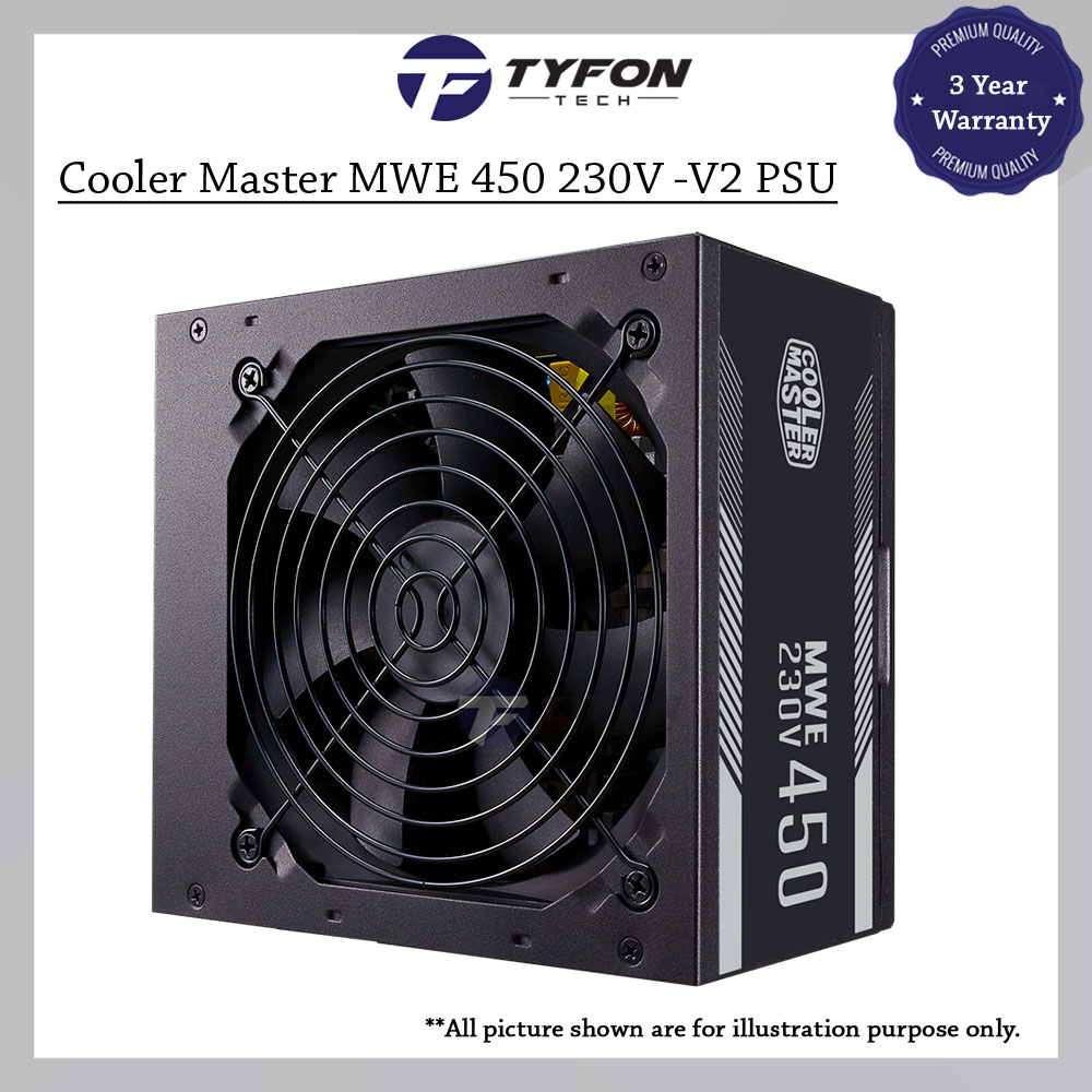 Cooler Master MWE 450 230V V2 PSU Power Supply 450W MPE-4502-ACABW