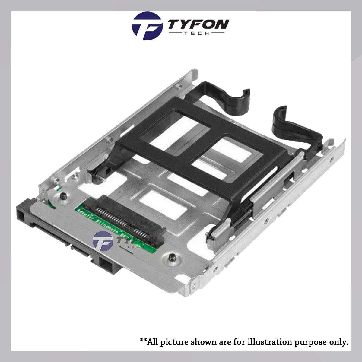 HP Z820 2.5 to 3.5 Hard Drive Bracket Adapter SSD Solid State Disk ...