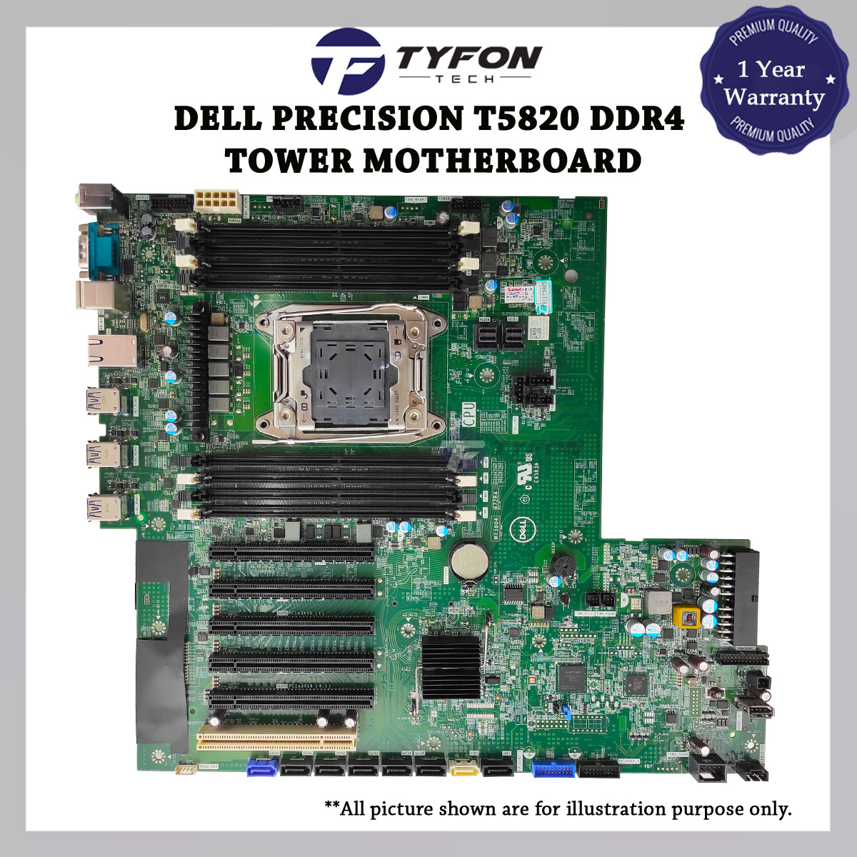Dell Precision T5820 5820 Tower Motherboard LGA2066 DDR4 02KVM TVW7J ...